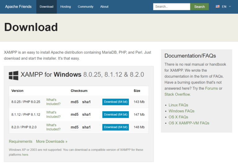 Tutorial Install XAMPP di Windows 11