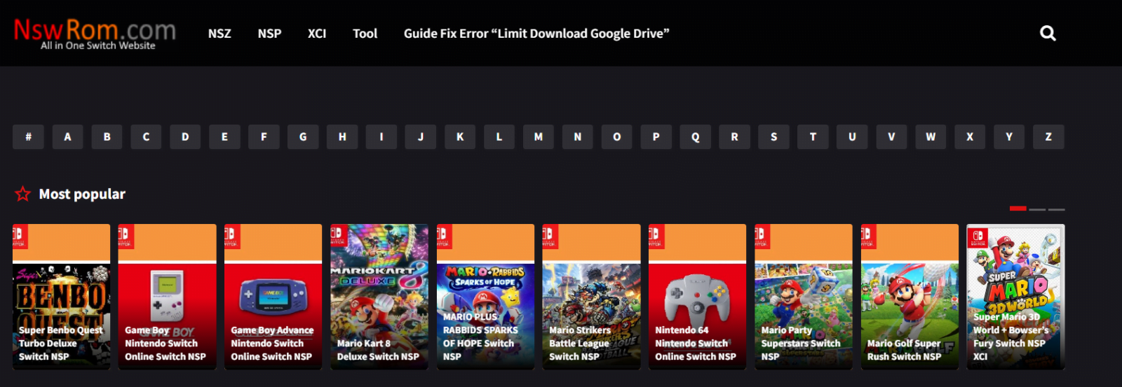 Tempat Download ROM Game Nintendo Switch