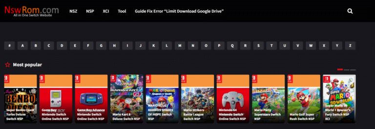 Tempat Download ROM Game Nintendo Switch