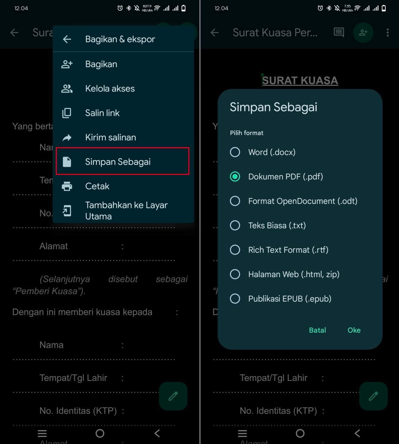 Download File Google Docs ke Laptop dan HP